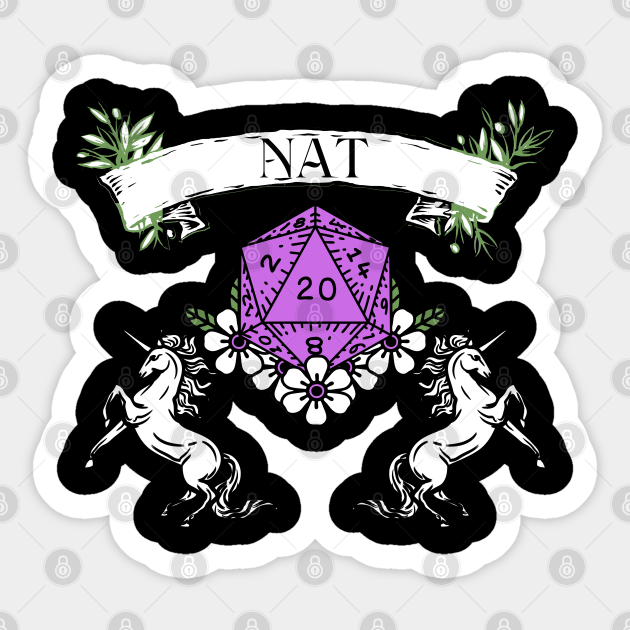 Nat 20 - Nat20 - Sticker | TeePublic